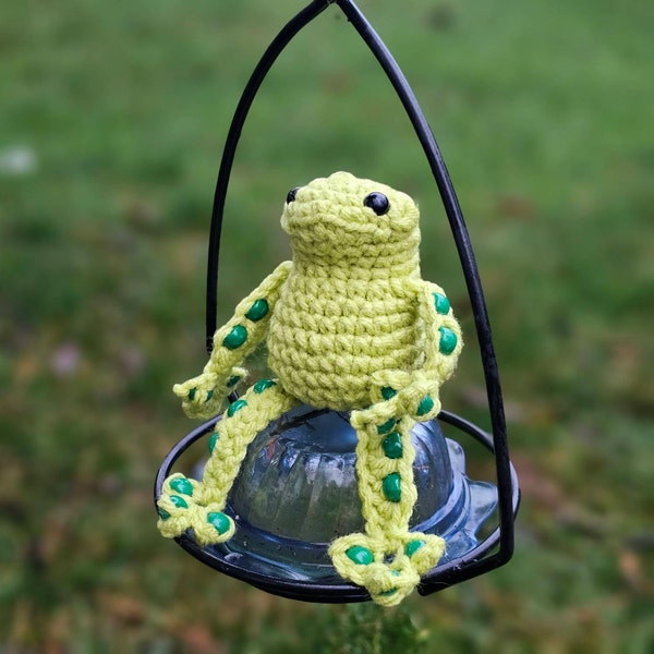 Beaded Fidget Frog Crochet Pattern: Beginner Friendly, No Sew, Sensory ...