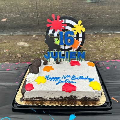 Paintball Cake Topper, Paintball Birthday Party, Paintball Party. - Etsy