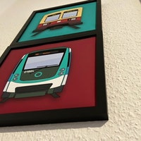 Paris Métro Train Sticker - Etsy