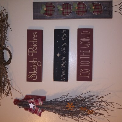 Primitive Country Merry Christmas 12 Sign - Etsy