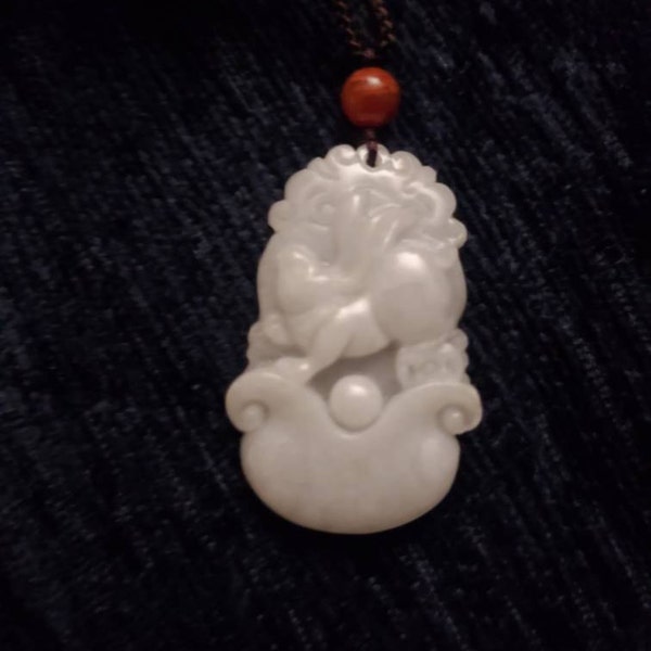 Real Jade Rabbit Necklace Pendant, Chinese Zodiac Year of the Hare ...