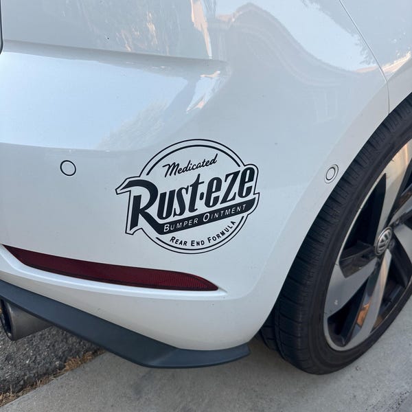 Rusteze Decal, Cars Decal, Mater, Car Decal, Wall Decal, Laptop Decal ...