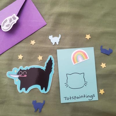 Boss Kitty Sticker / Cat Sticker / Vinyl Sticker / Journaling ...