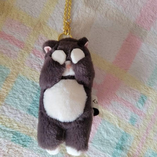 Sleepy Cat Key Ring -grab the Cat by the Neck- - Etsy