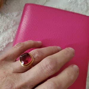 Gorgeous Pink Tourmaline Ring, Solid Sterling Silver Ring, Tourmaline ...