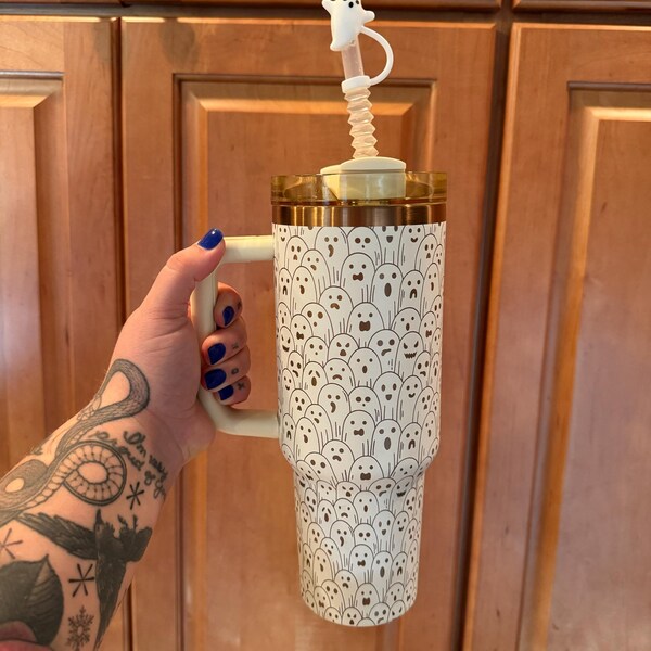 40 Oz Tumbler Pickle Pickles Handle Straw Pickle Lover Customized Laser ...