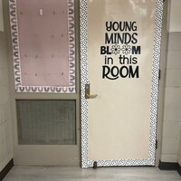 Young Minds Bloom in This Room Classroom Door Vinyl Wall Decal School ...