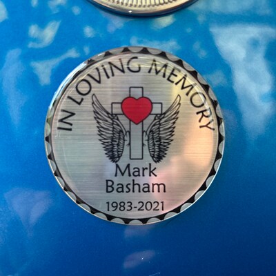 Tufskinz in Loving Memory Rated Badges Brushed Silver 1 Piece Kit - Etsy