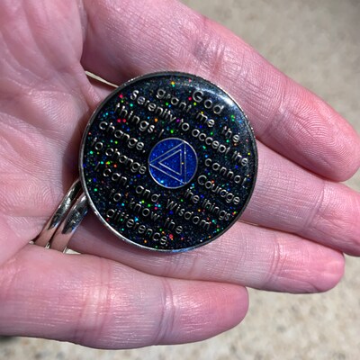 AA 24 Hours Silver Color Plated Coin Alcoholics Anonymous - Etsy