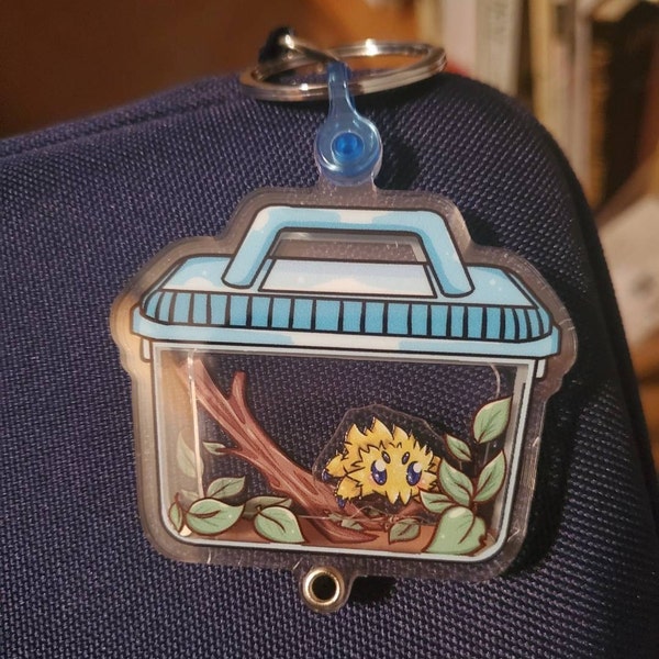Bug Type Terrarium Customize Openable Shaker Charm Acrylic Keychain ...