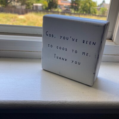 Custom Mini Wood Block Sign Rustic Home Decor Office Decor Shelf Sign ...