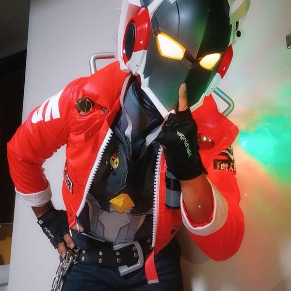 Zenless Zone Zero Billy Helmet, Billy the Kid LED Light-up Mask ...