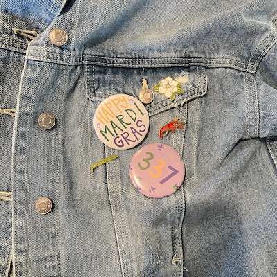 NOLA Circle Enamel Pin, New Orleans - Etsy