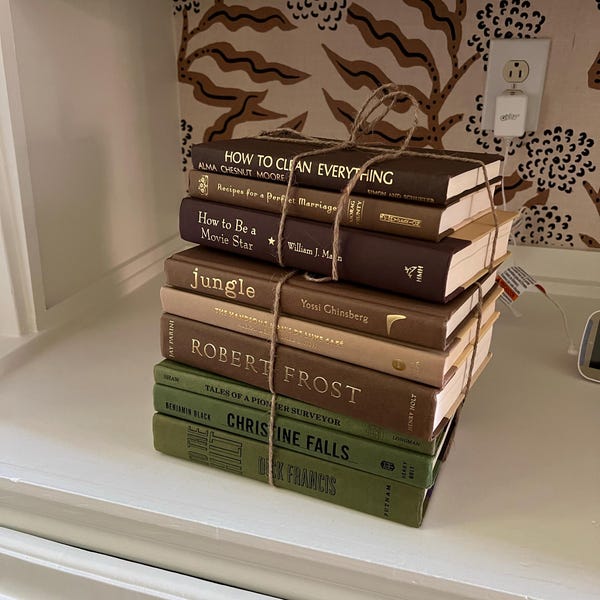 Black and White Book Stack, White and Black Home Decor Books, Shelf ...