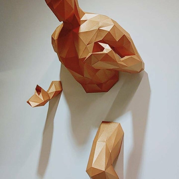 Running Man Papercraft Trophy, Printable 3D Puzzle, Papercraft Pdf ...