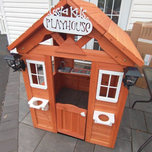 Kid's Playhouse Sign - All Metal Painted - Etsy