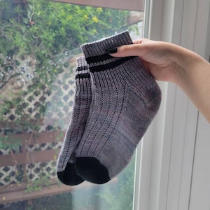 Easy Ribbed Socks Knitting Pattern Totally Rad Ribbed Socks - Etsy