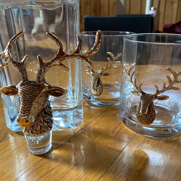 Hand Painted Drinking Glasses Set Unique Floral Drinking Glass Set for ...
