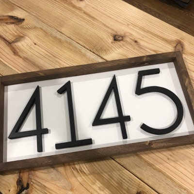 Horizontal Address Sign Wood Address Home Sign Wooden - Etsy