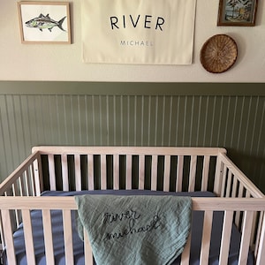 Baby Name Flag Canvas Flag Nursery Name Sign Custom Name - Etsy