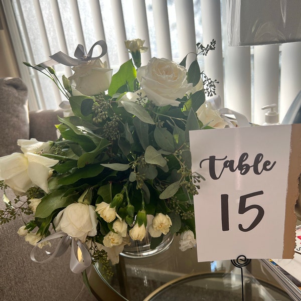Arch Table Numbers, Table Numbers Set, Reception Numbers, Simple Table ...