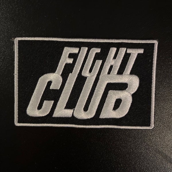 Fight Club Inspired Embroidered Sew on Iron on Patch Badge Patch DIY ...