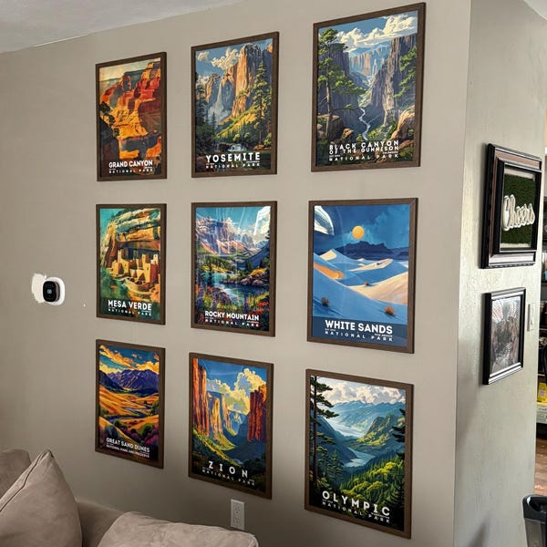 63 US National Park Prints, National Park Poster, Travel Wall Decor ...