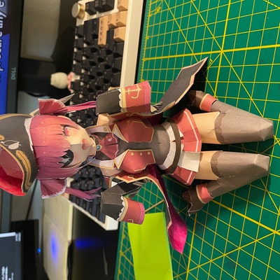 Vtuber, Marine , Papercraft , Pepakura, 3D Model Paper , PDF Template ...