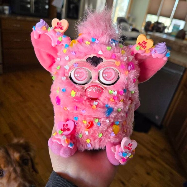 Glitter Vinyl Sticker | Furby-inspired Oddbody | Custom OOAK Design ...