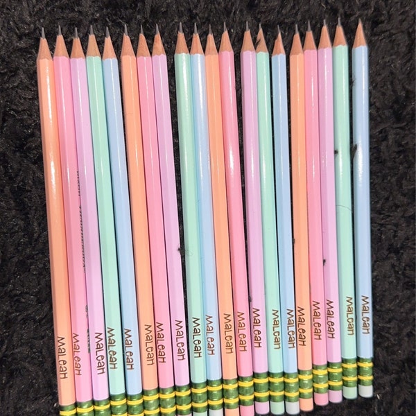 Personalized Pencils, Back to School, Labeled Pencils, Custom Engraved ...