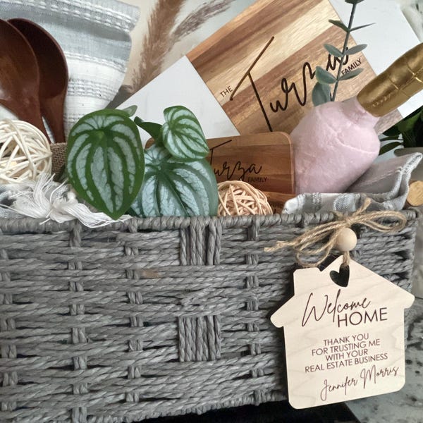 Custom Closing Gift Basket (small) | Realtor Closing Gift ...