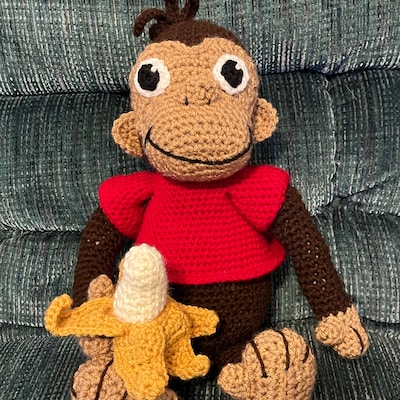 Curious George Crochet Doll Pattern in American English Crochet Terms ...