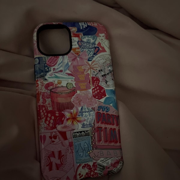 Coastal Coquette Collage Phone Case, Preppy and Cute Collage, iPhone 16 ...