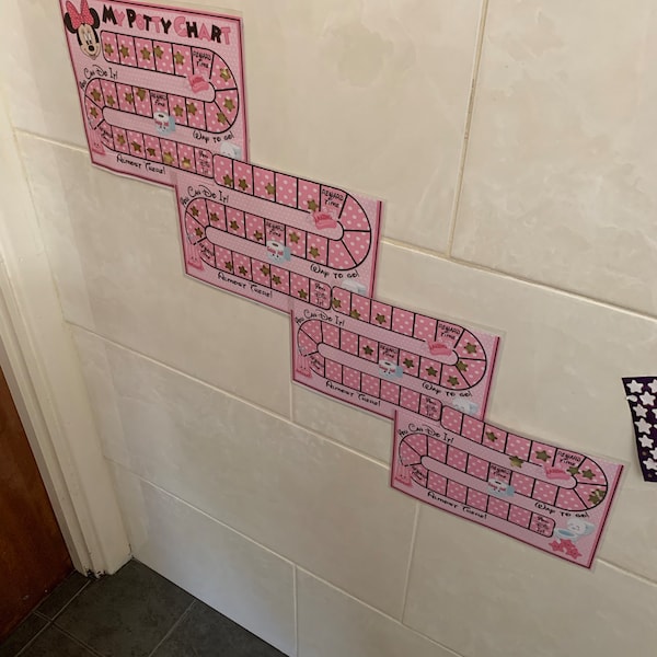 Minnie Mouse Potty Chart Minnie Mouse Potty Training Chart Reward Chart ...