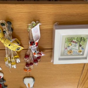 Christmas Tree Fused Glass Decoration With 2 Robins - Etsy UK