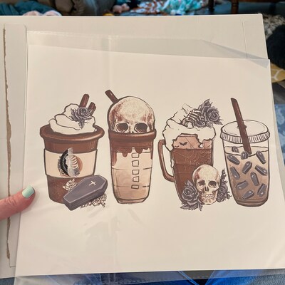 Goth Girl Coffee Ready to Press Sublimation Transfer - Etsy