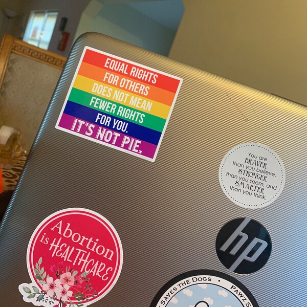 Equal Rights for Others (it's Not Pie) Vinyl Sticker - Etsy