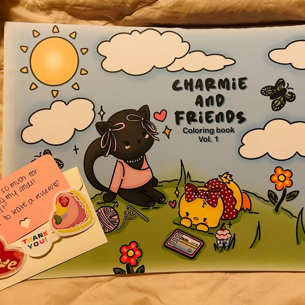 Charmie and Friends Coloring Book Vol. 1 - Etsy