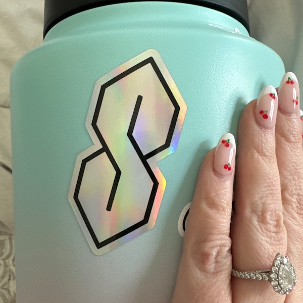 90s Sticker Holographic Cool S, Stussy S, Super S, Universal S, Pointy ...