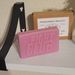 Fight Club Bar Soap Handmade Gift Soap Funny Homemade Pink Fight Club ...