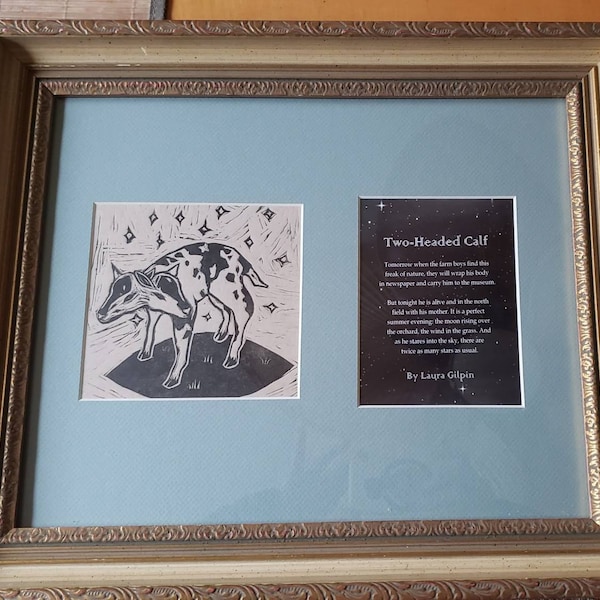 Two-headed Calf Poem, Laura Gilpin Poem Print: Starry Night Art - Etsy