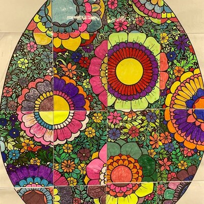 Paper Toy Flower Kaleidocycles / Flextangles a Paper Craft to Color ...