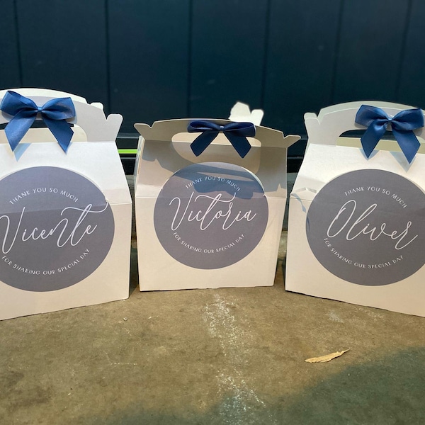 Personalised Wedding PIZZA Box | BLUE CHECKERBOARD | Takeaway Buffet ...