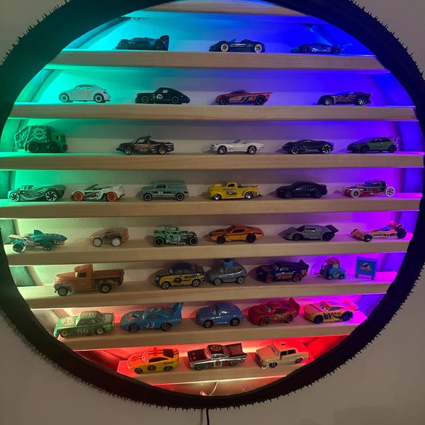 Original Personalized Tire Shelf || Toy Car Display || Toy Train ...