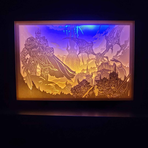 Fallout Light Box | Gaming Room Decor | Gaming Night Light - Etsy