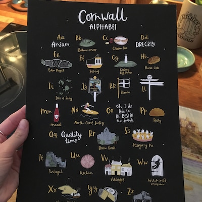Cornwall Alphabet Print A-Z of Cornwall Cornish Art Print - Etsy UK