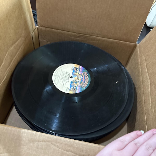 12" Random Used Vinyl Record Albums WITHOUT Jackets for Crafting ...