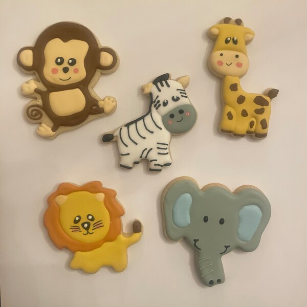Jungle Animal Cookie Cutter Set, Safari Animals - Etsy