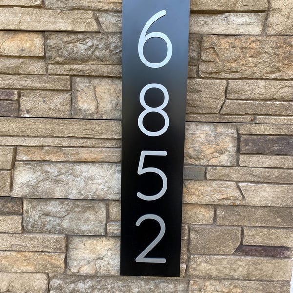 Custom Modern Address Sign Vertical and Horizontal House Numbers - Etsy