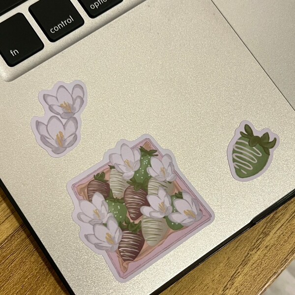 Japanese Cute Character Strawberry Cake and Cookie Kiss-cut Vinyl ...